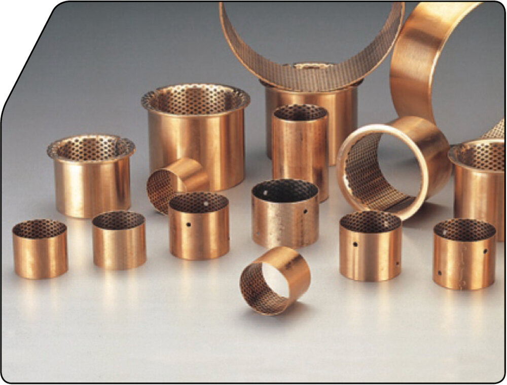 gerollte Gleitlager aus CuSn8P Bronze | GGT