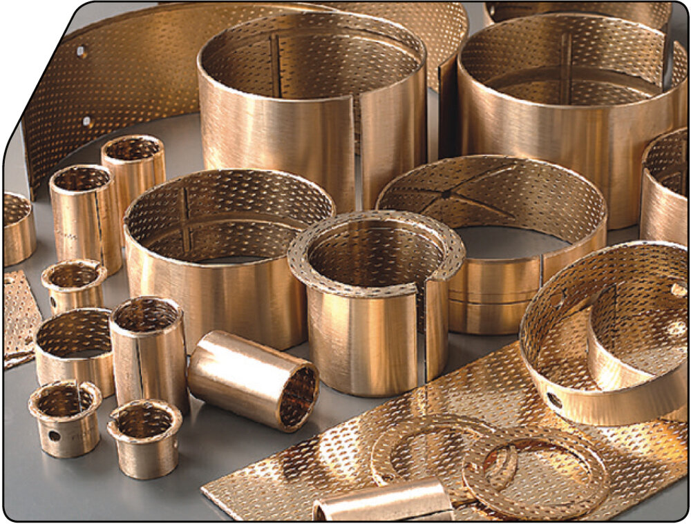 gerollte Gleitlager aus CuSn8P Bronze | GGT