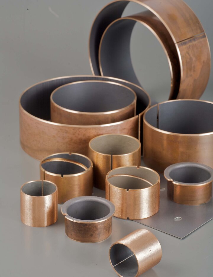 Gerollte Gleitlager, wartungsfreie Trockengleitlager | GGT